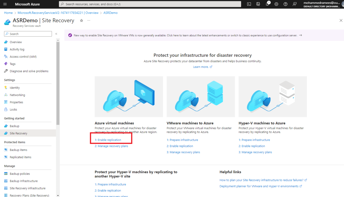 Implementing Azure Site Recovery for Disaster Recovery: A Step-by-Step Guide - Mohammed Ramees